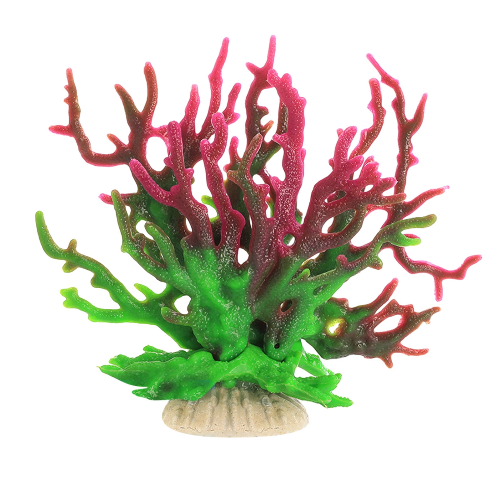 1 Pack Artificial Aquarium Coral Decor, Plastic Faux Coral Reef ...