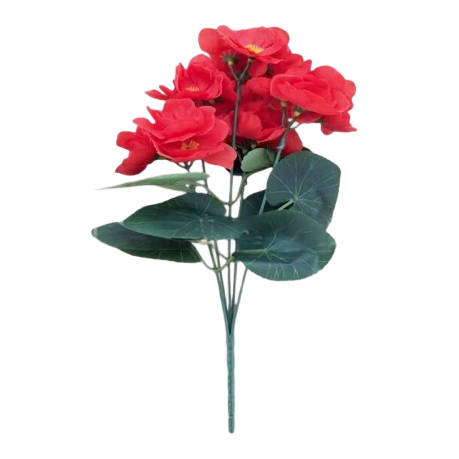 1 Pack Artificial Geranium Flowers for Outdoors Red Geranium Silk ...