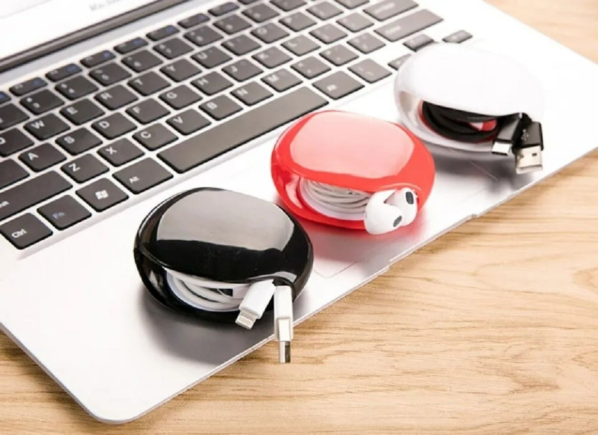 1 Pack Automatic Roll Wrap Earphone Cable Organizer headphone Cord ...