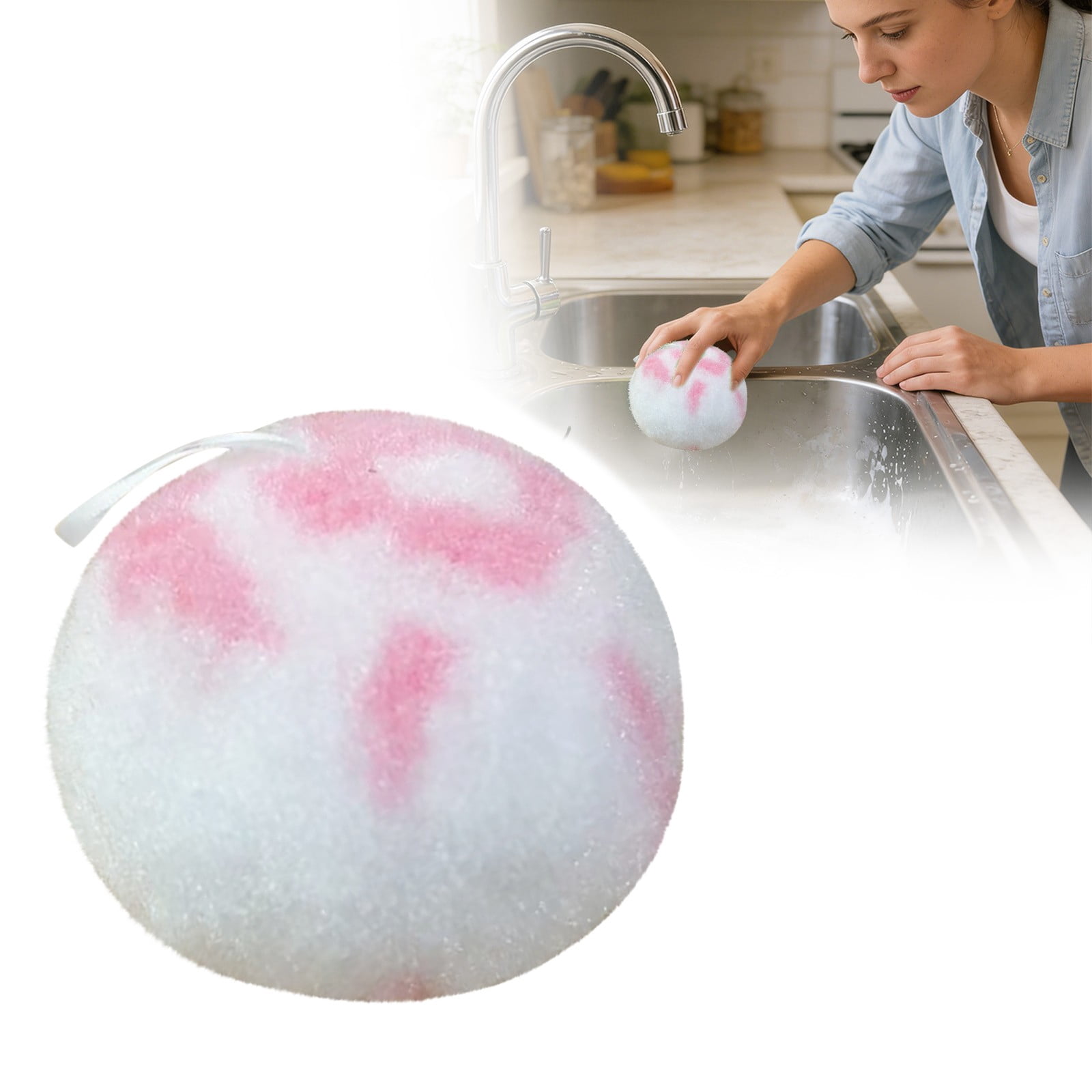 1 Pack Bathroom Scrub Brush, Rose-Shaped Tub and Tile Scrubber ...