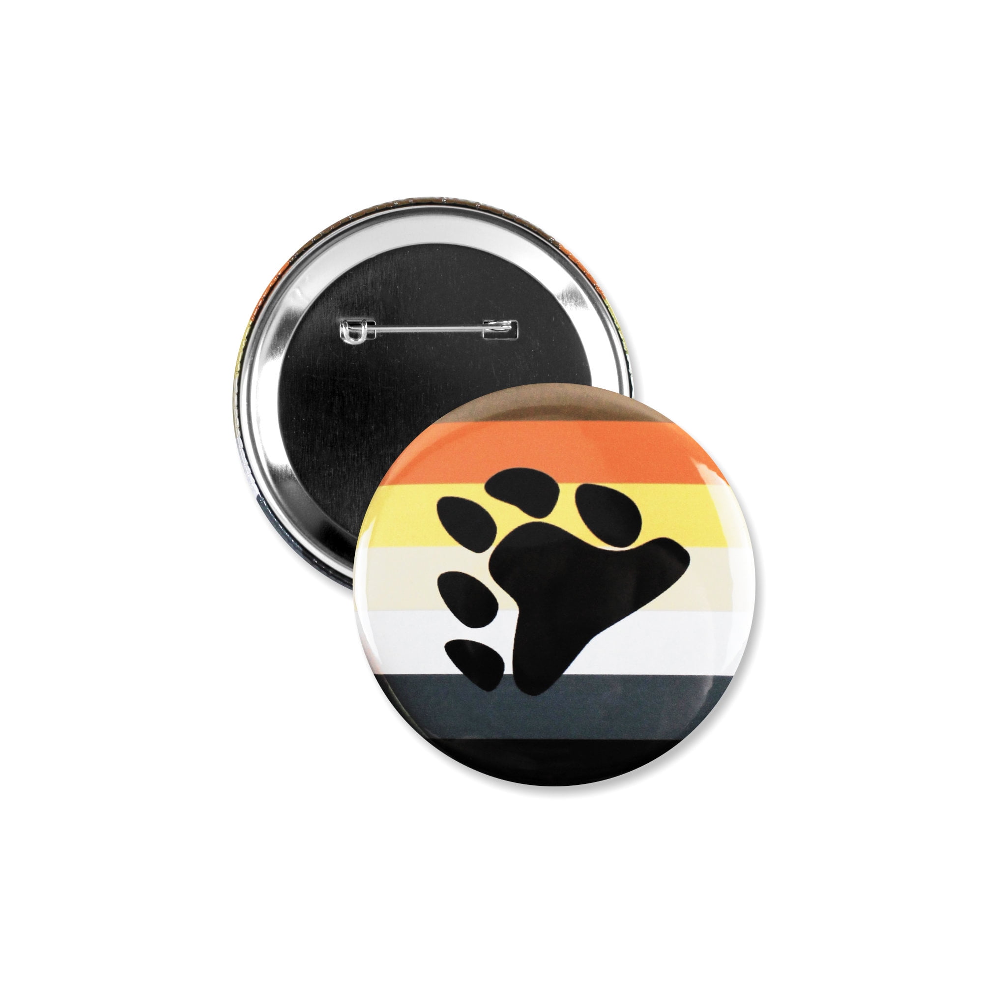1 Pack - Bear Brotherhood LGBTQ+ Pride Flag Pinback Button - 3 Inch ...