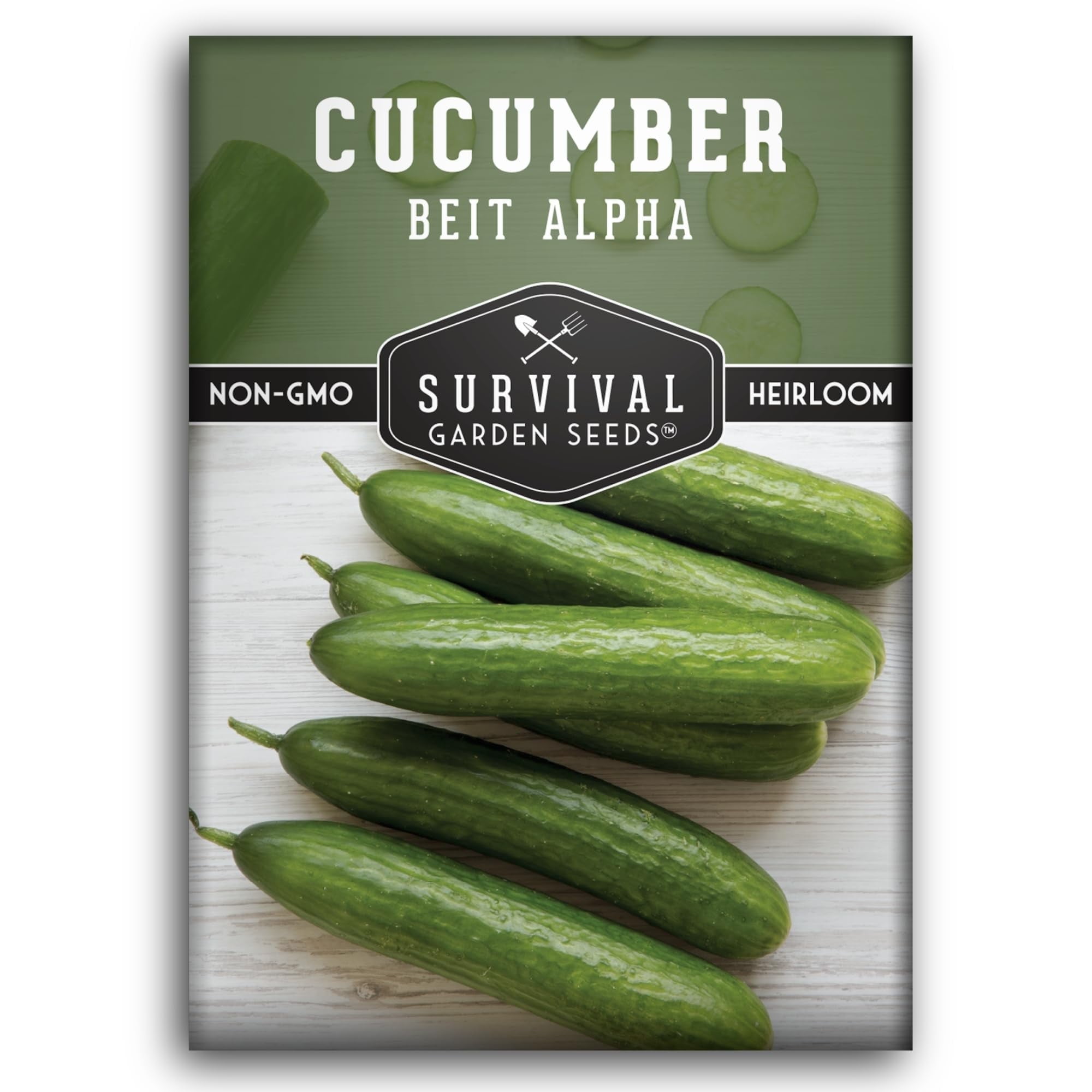Beit Alpha Cucumber Seeds - Non-GMO Heirloom Full Sun Annual Vegetable ...
