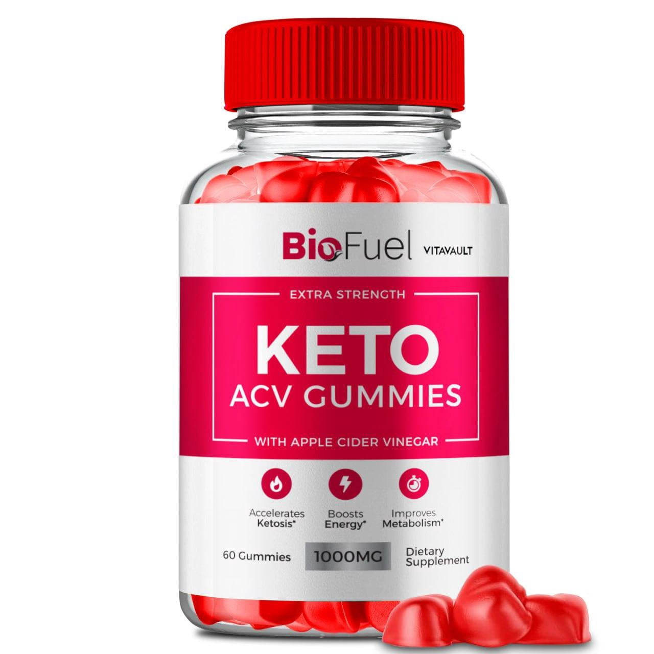 (1 Pack) BioFuel Keto ACV Gummies - Advanced Keto Support, Formulated ...