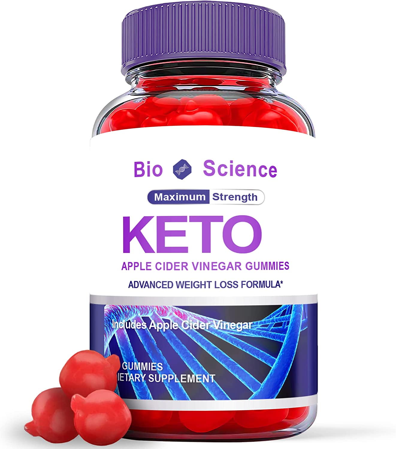 (1 Pack) Bioscience Keto ACV Gummies - Energy & Focus Boosting Dietary ...