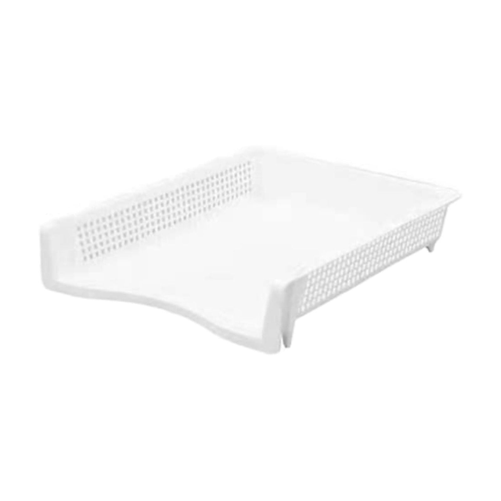 1-Pack Black Plastic Stackable Paper Tray/Basket, Stackable Office ...