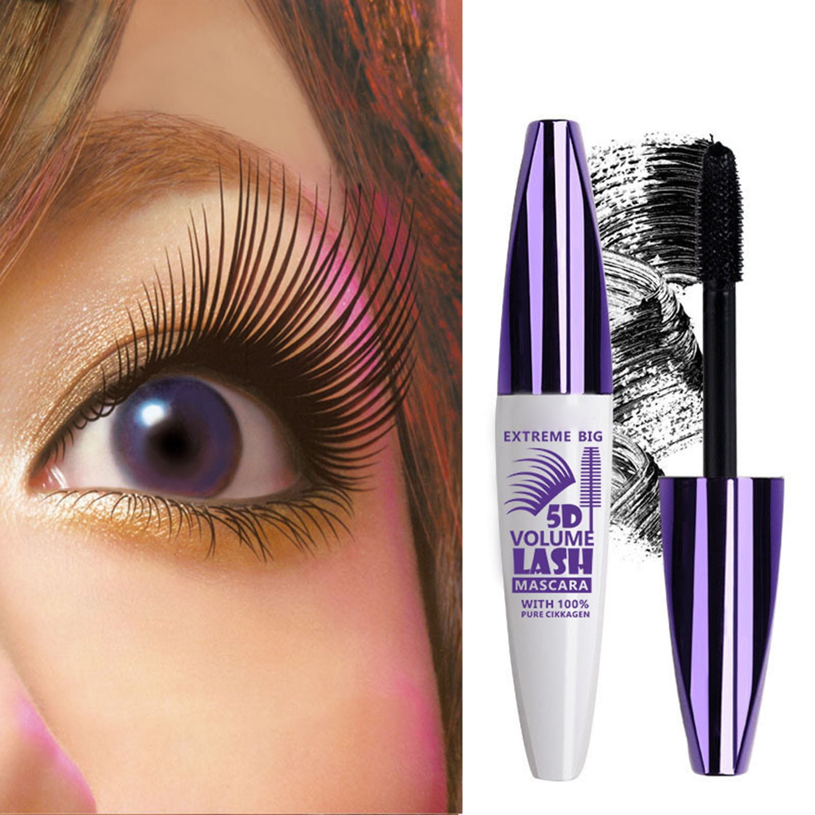 1 Pack Black Volume Lash Masacara 5D Fiber Lash xquisitely Full ...