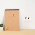 1-Pack Blank Kraft Paper Notepad, 60-Sheet Tear-Off Sketchbook and ...