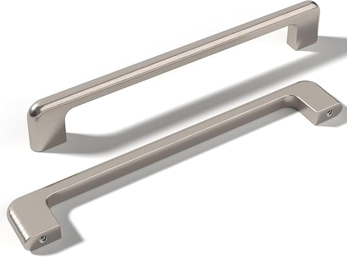 | 1 Pack Brushed Nickel 6.3 Inch Hole Center | Solid Metal Cabinet ...