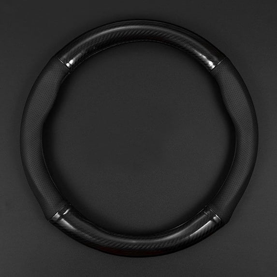1 Pack Car Breathable Steering Wheel Cover, Carbon Fiber Non-Slip ...