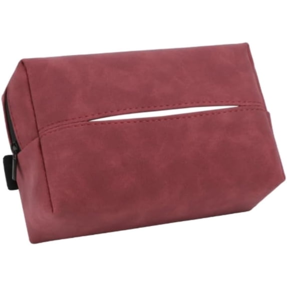 1 Pack Car Tissue Holder Suede Leather Car Armrest Box Auto Napkin Case ...