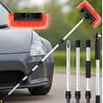 1-Pack Car Wash Brush with Long Handle, 54-Inch Aluminum Pole, Hose ...