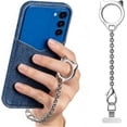 1 Pack Cat Head Phone Lanyard and Finger Ring Alloy Anti-Loss Strap ...
