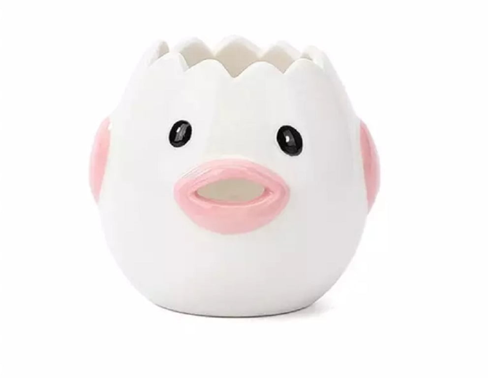 1-Pack Ceramic Egg Yolk White Separator – Cartoon Chicken Design ...