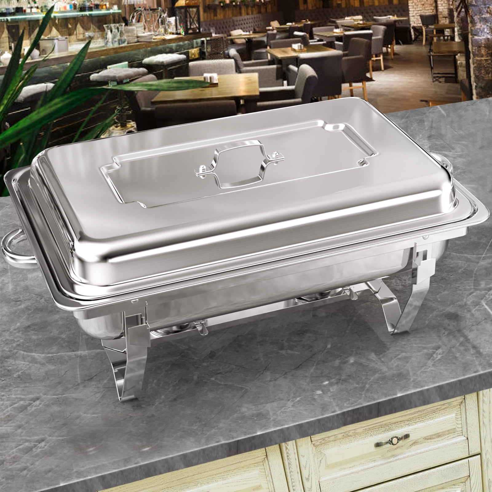 1 Pack Chafing Dish Buffet Set 8QT ，201 Stainless Steel Food Warmer ...