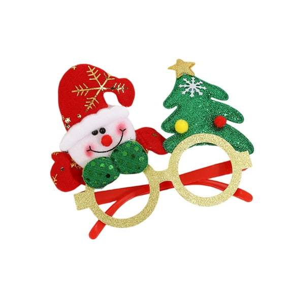 1 Pack Christmas Party Glasses, Glitter Christmas Costume Eyeglasses ...