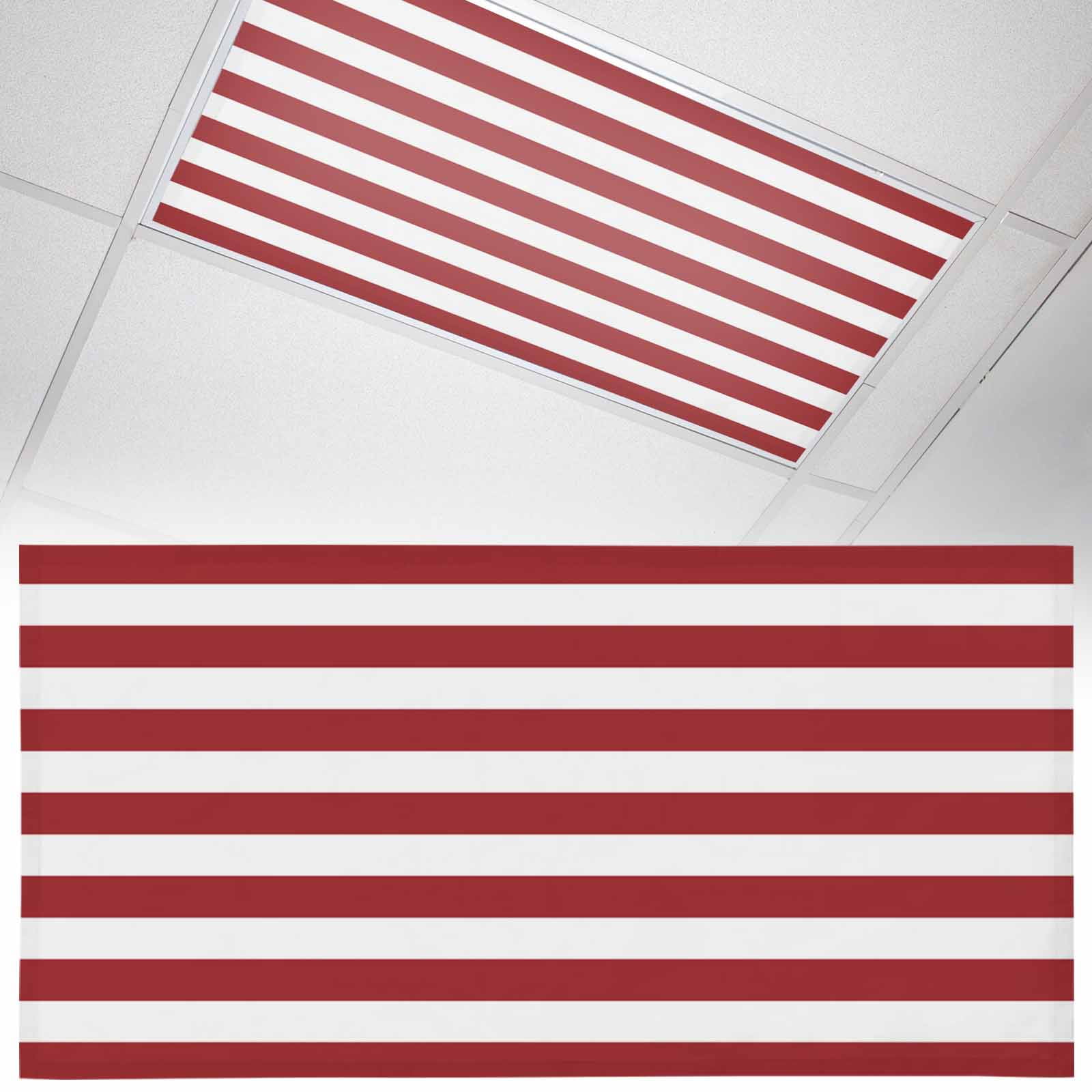 1 Pack Christmas Red Fluorescent Light Covers for Ceiling Lights and ...