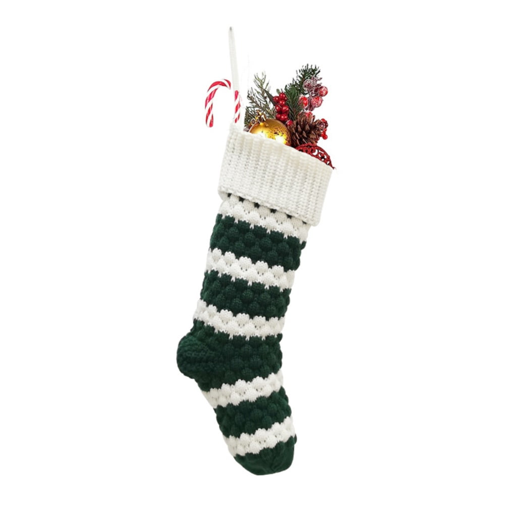 1 Pack Christmas Stockings 18" Knitted Christmas Socks Family Holiday ...