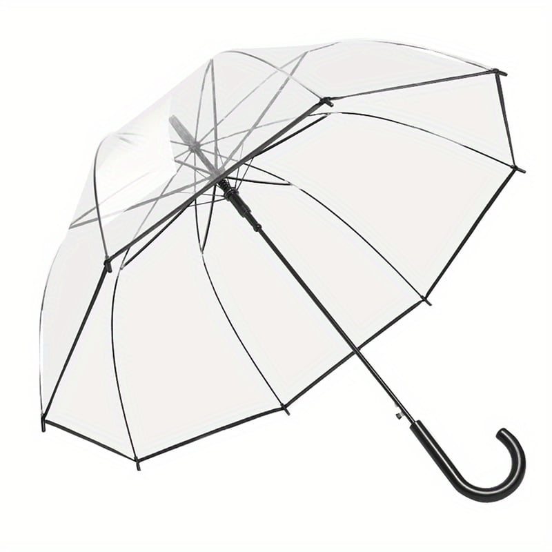 1 Pack Clear Dome Bubble Umbrella - See-Through, Rain & Windproof ...