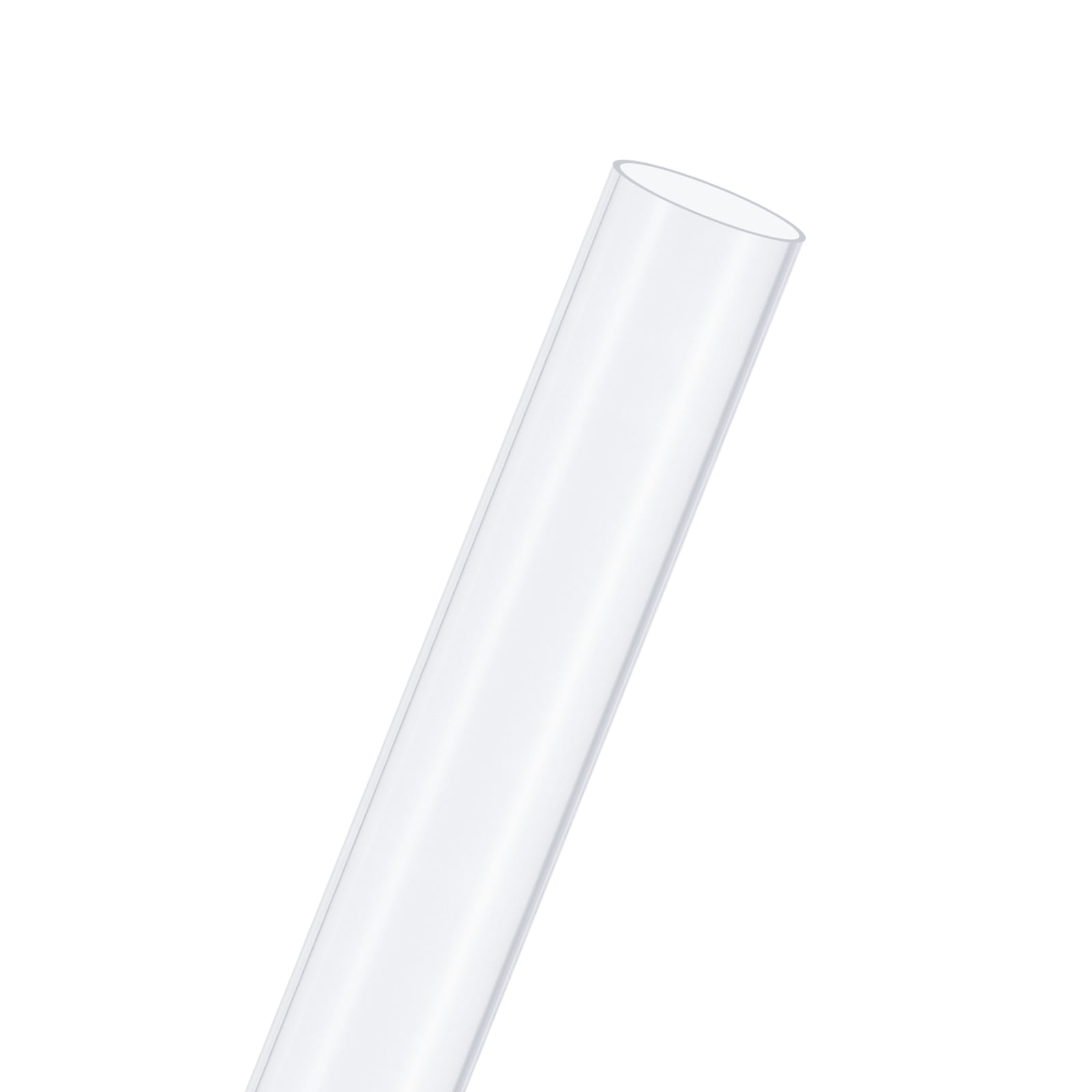 1-Pack Clear Rigid Pipe, 26mm(1.02") ID x 28mm(1.1") OD 1ft Round ...