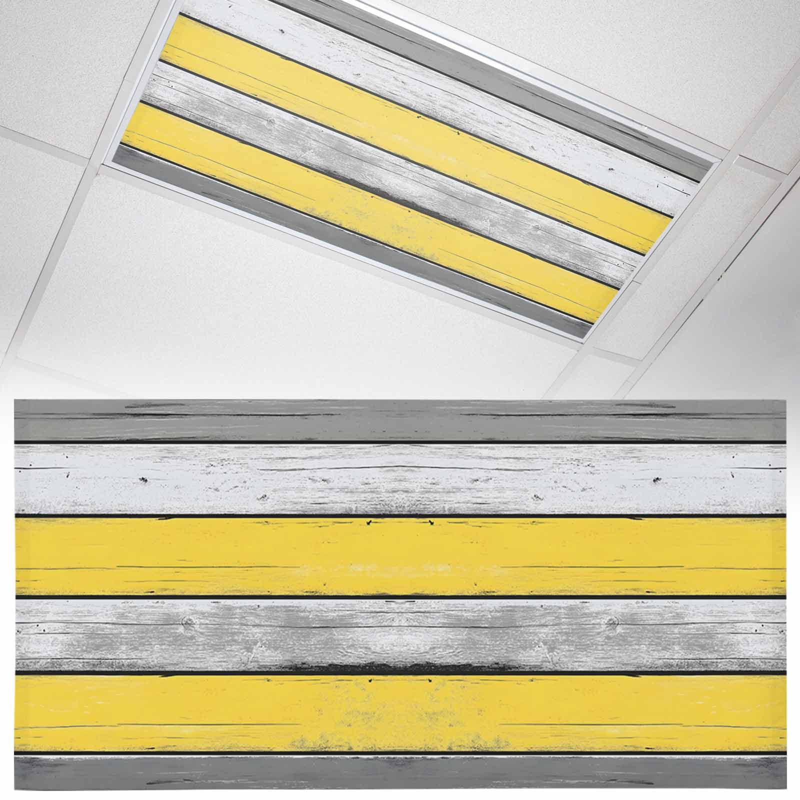 1 Pack Coastal Style Fluorescent Light Covers for Ceiling Lights Retro ...