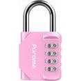 1 Pack Combination Lock for Locker 4 Digit Outdoor Waterproof Padlock ...