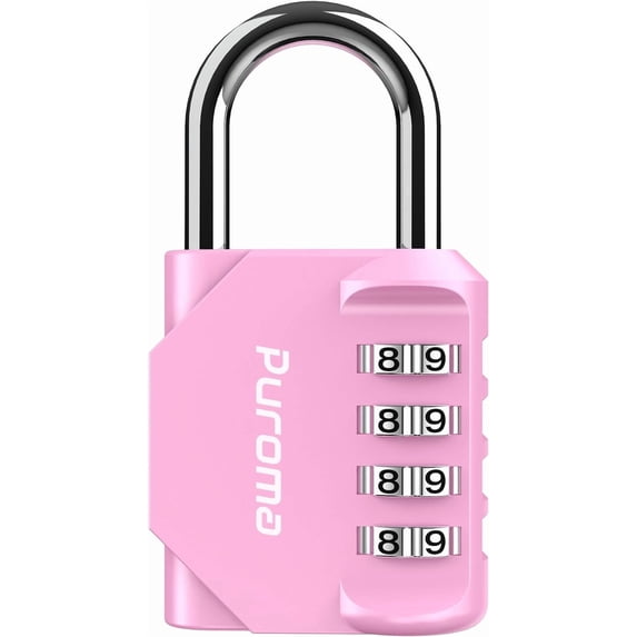 1 Pack Combination Lock for Locker 4 Digit Outdoor Waterproof Padlock ...