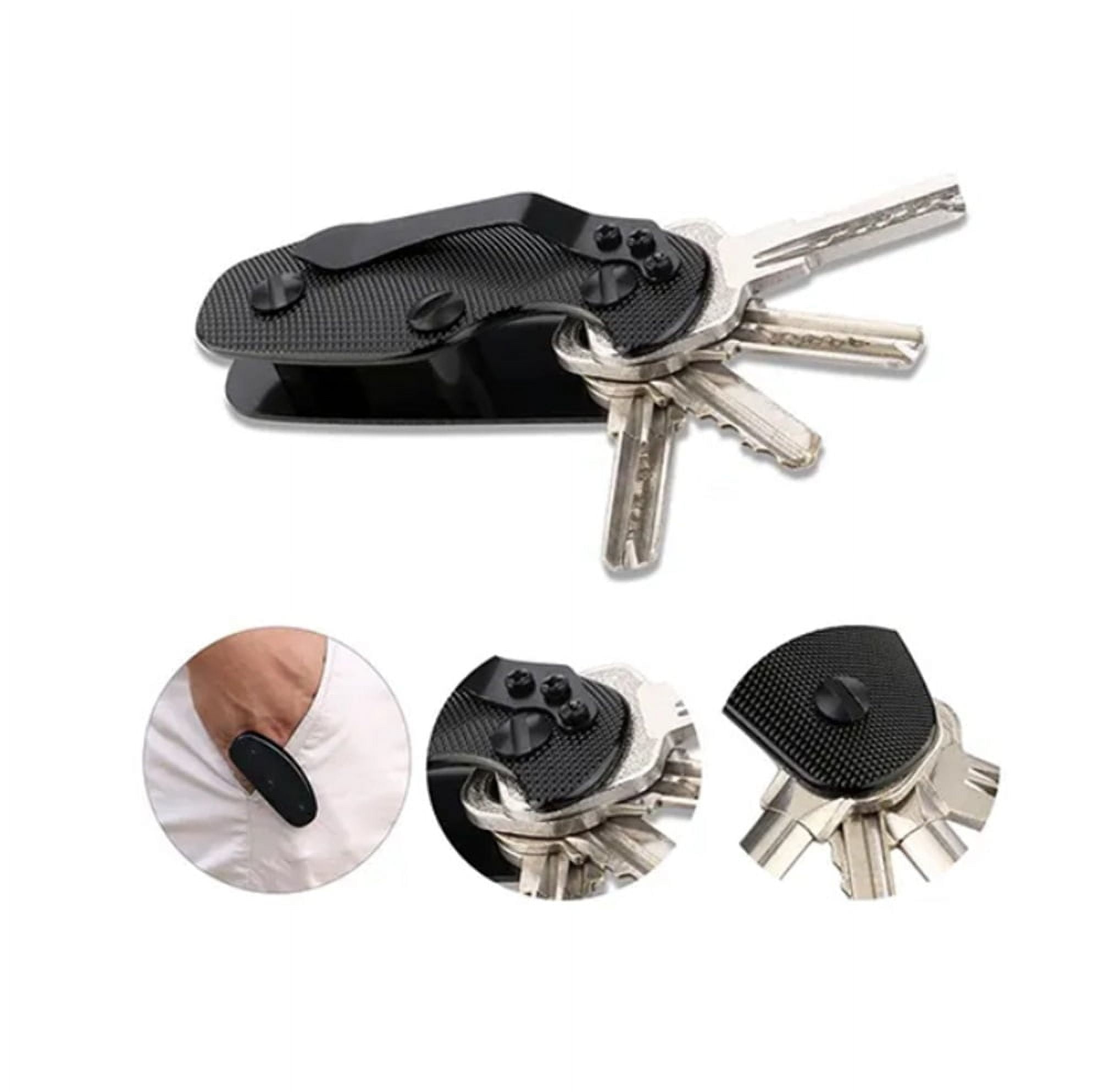 1-Pack Compact Aluminum Key Holder Clip – Keychain Organizer & Keyring ...