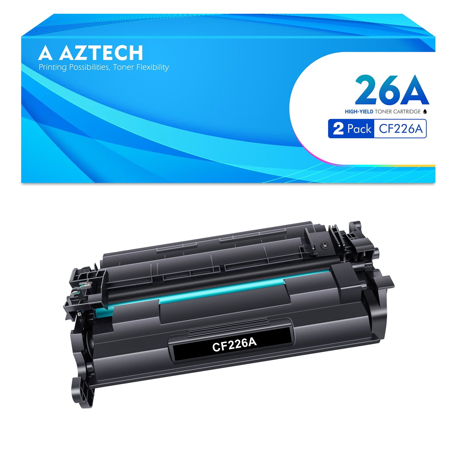 1-Pack Compatible Toner Cartridge with Chip for HP CF226A 26A LaserJet ...