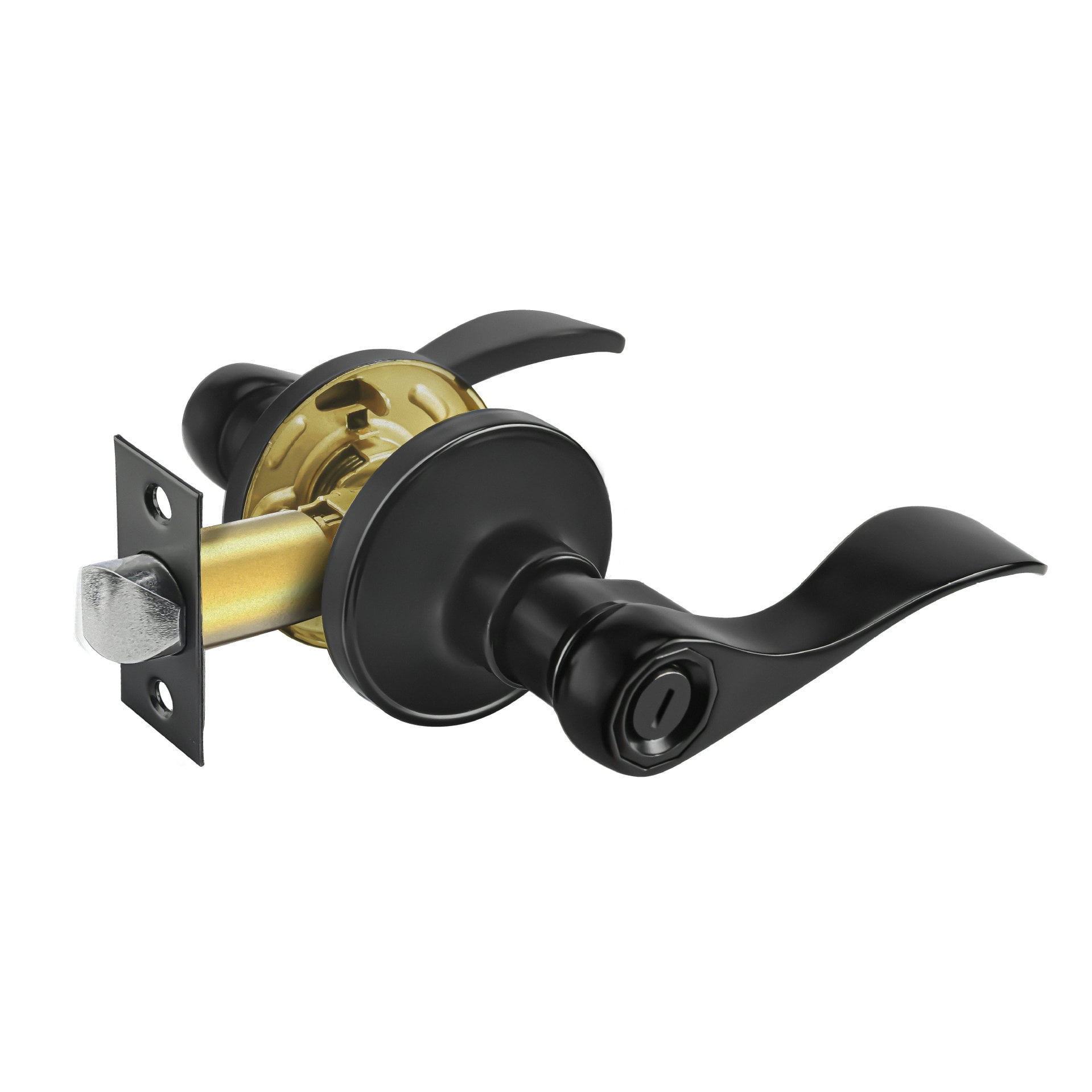 1 Pa Cplete Exterior Keyed Entrance Handleset, ont Entry Door Handle Lo ...