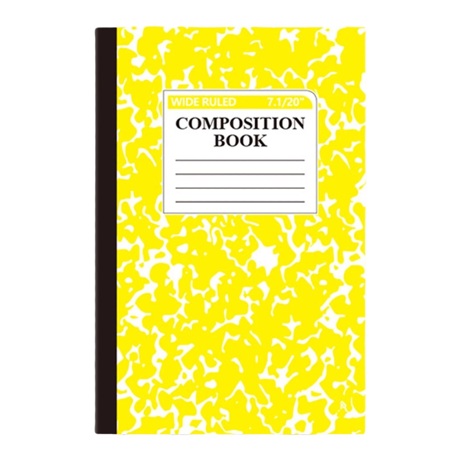 1 Pack Composition Notebook, Wide Ruled Composition Book, Marble ...