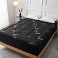 1 Pack Cooling Bamboo Fiber Mattress Cover, Skin-Friendly Breathable ...
