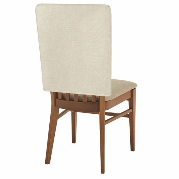 1 Pack Cotton Linen Texture Chair Back Covers Contemporary Beige ...