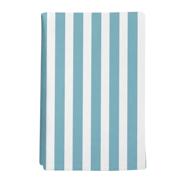 1 Pack Cyan and White Striped Kitchen Towels Gradient Geometric ...