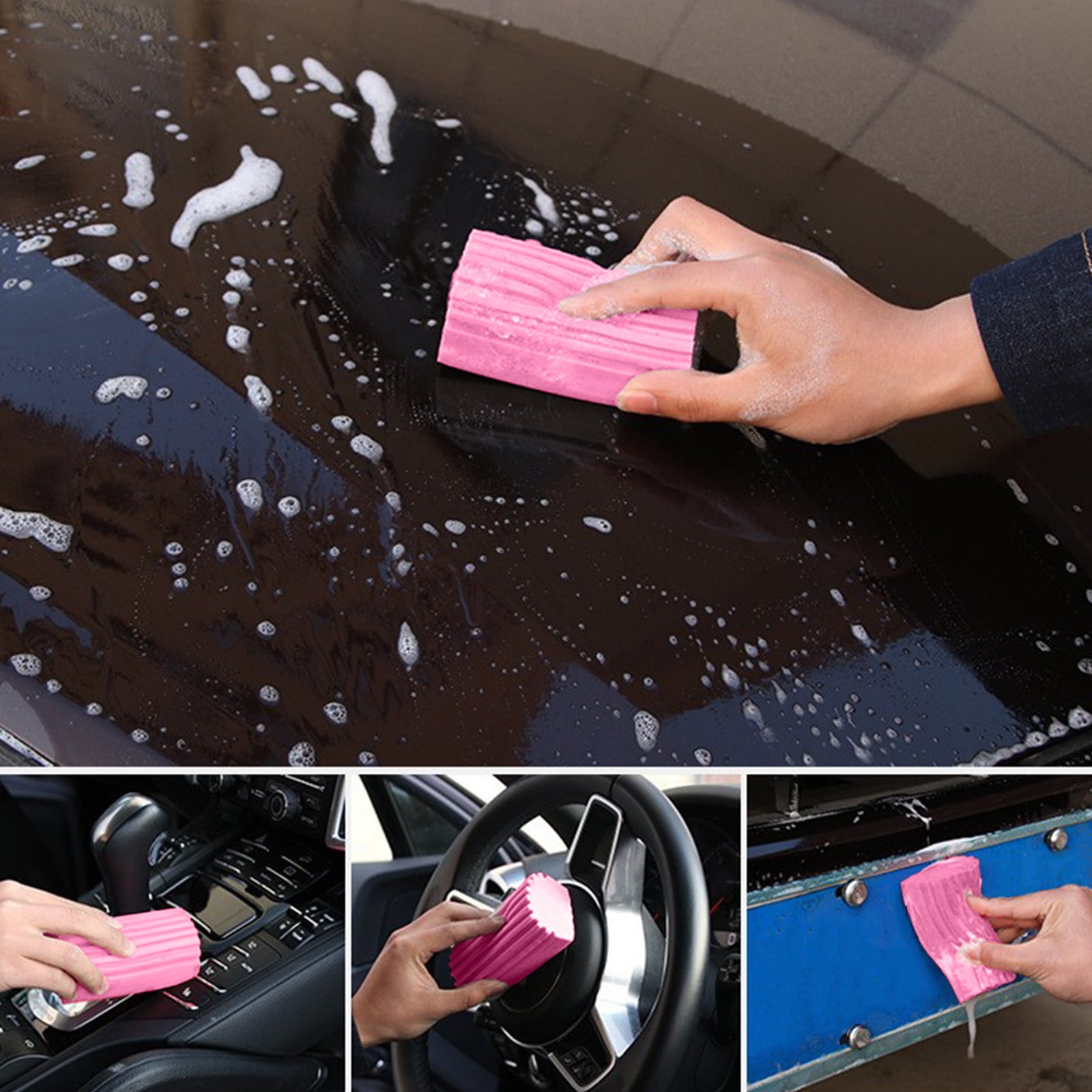 1 Pack Damp Clean Duster Sponge, Reusable Sponge Baseboards Cleaner ...