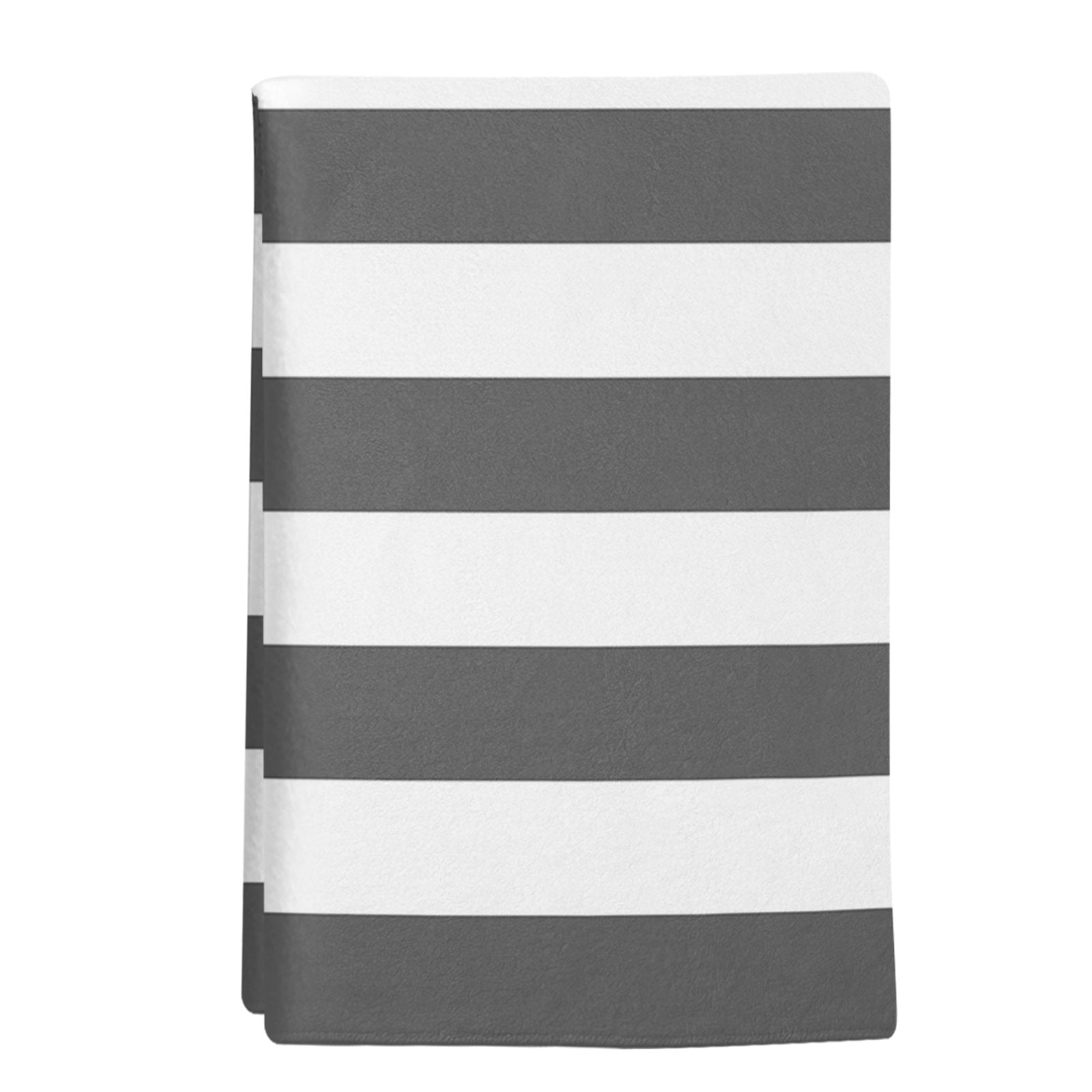 1 Pack Deep Gray Kitchen Towels and White Stripe Decorative Dish Towel ...
