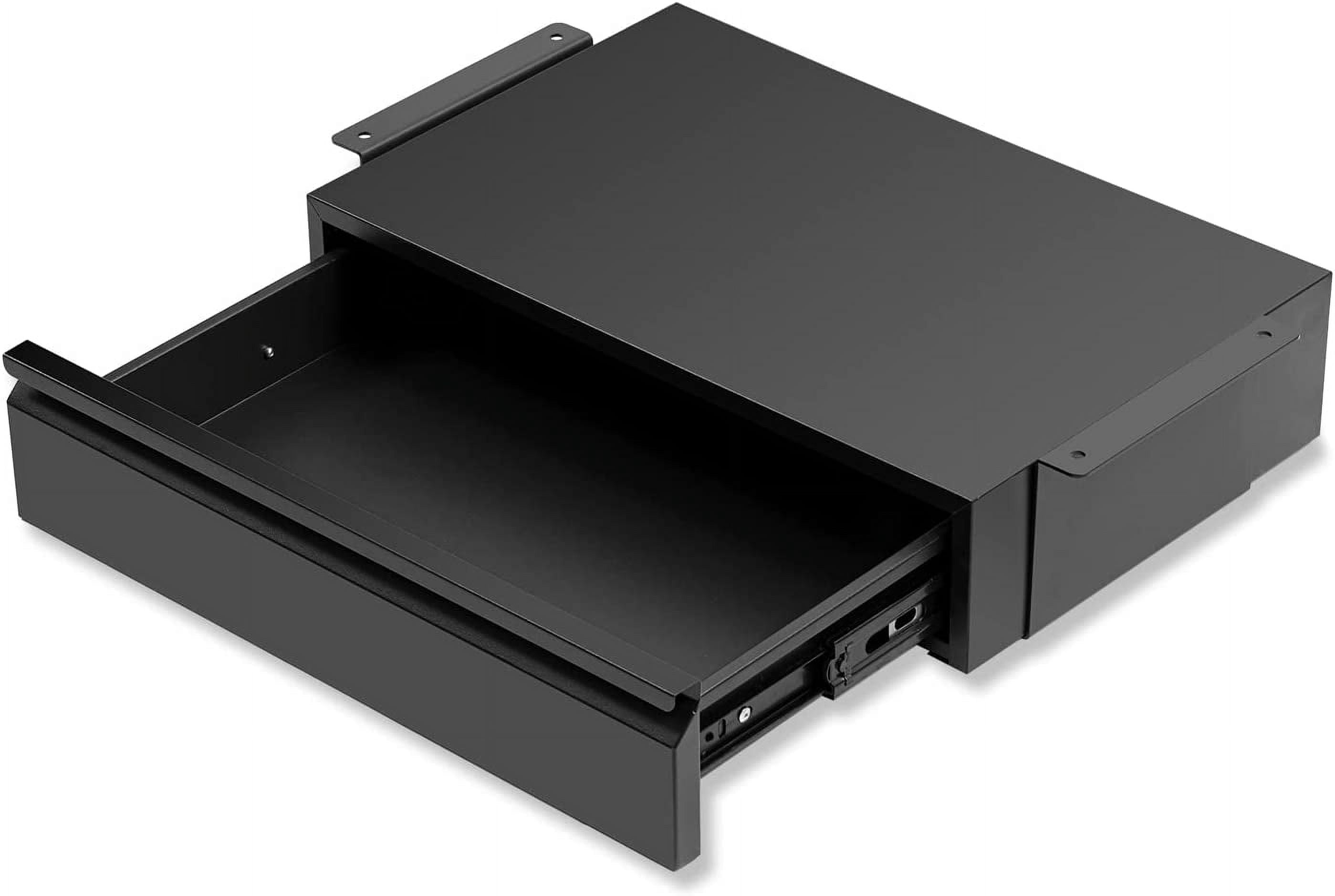 1 Pack Under Desk Drawer 18", Pull-out Storage Organizer with Large ...