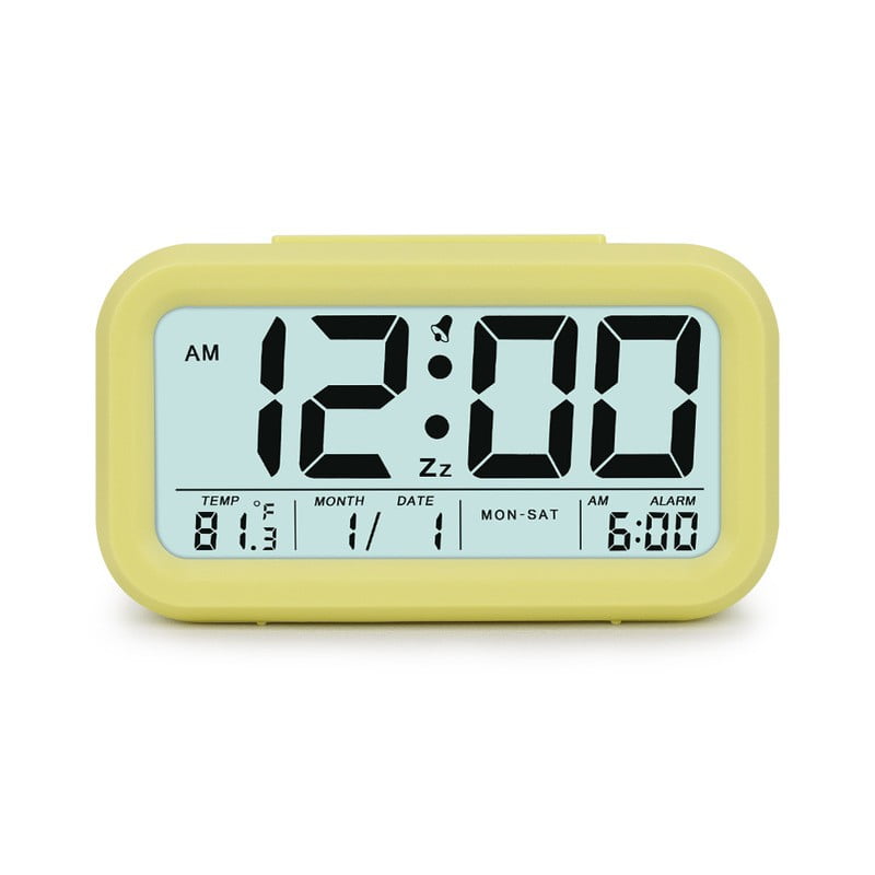 1 Pack Digital Alarm Clock,LED Clock for Bedroom,Desk Clock Battery ...