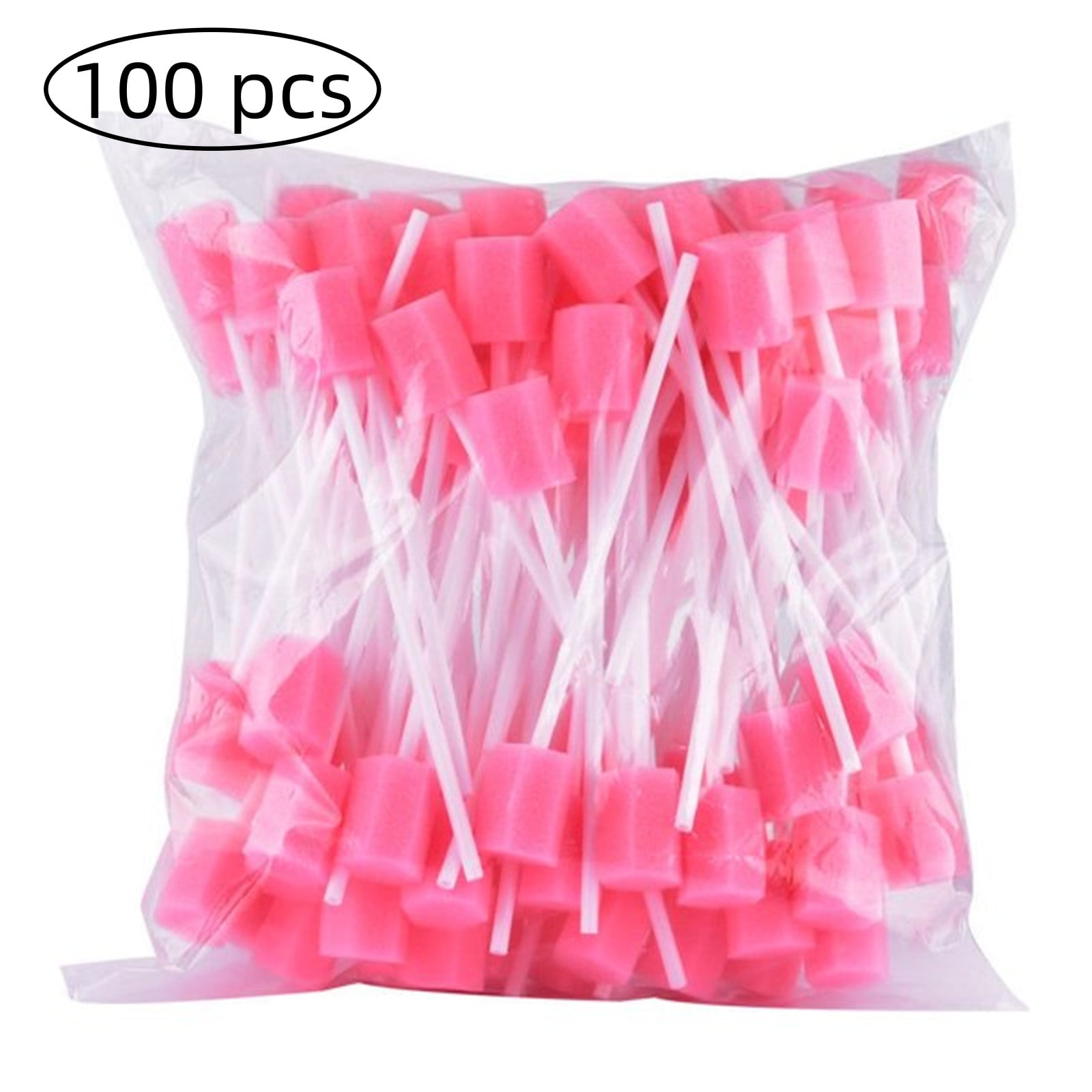 1 Pack Disposable Oral Swabs, Sterile D-ental Sponge Swabsticks ...