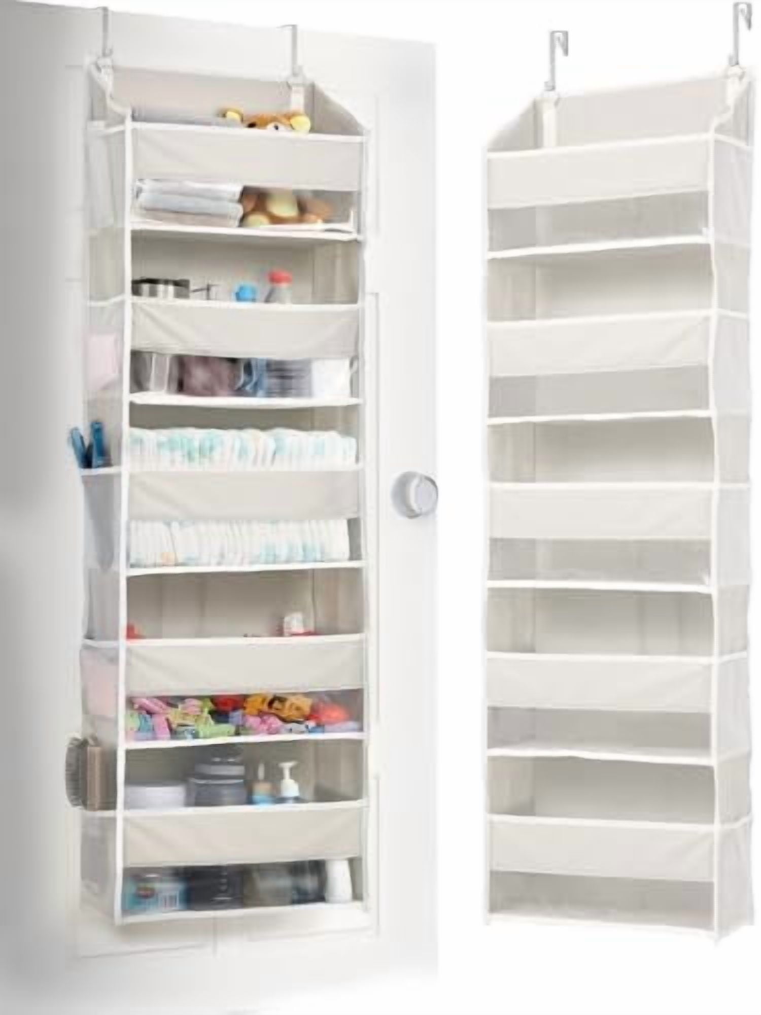 1-Pack Over Door Organizer with 5 Large Pockets 10 Mesh Side Pockets ...