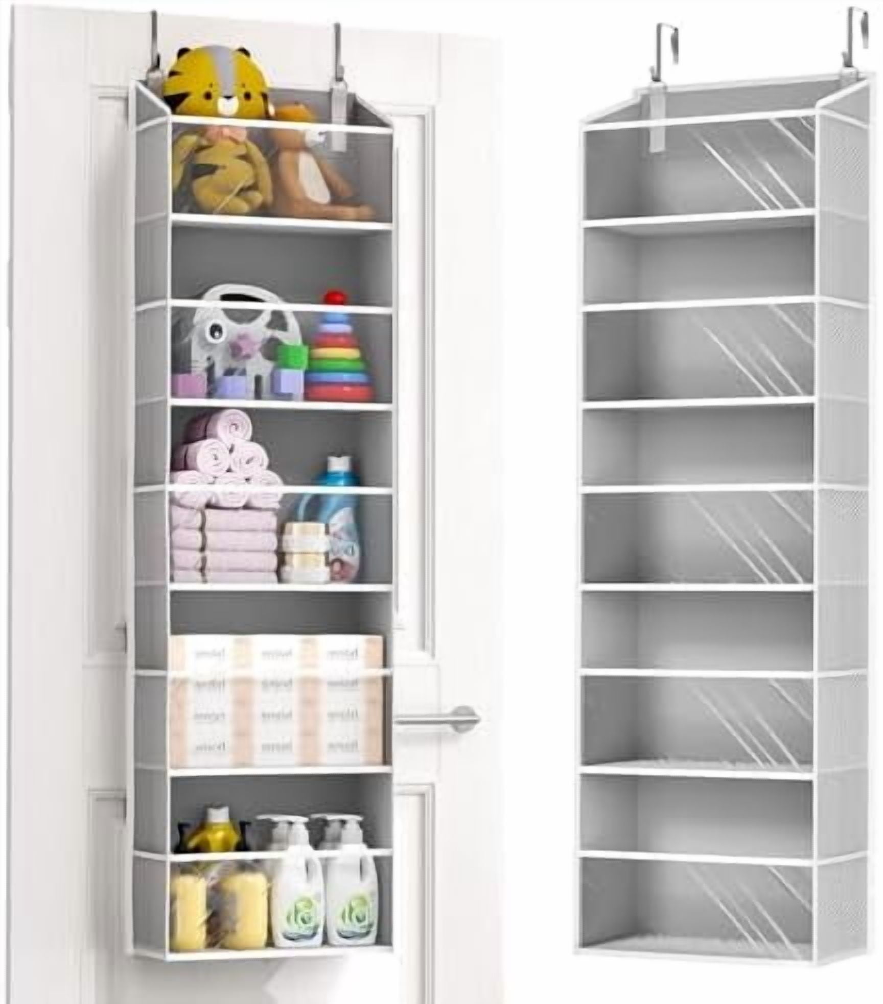 1-Pack Over Door Organizer with 5 Large Pockets 10 Mesh Side Pockets ...