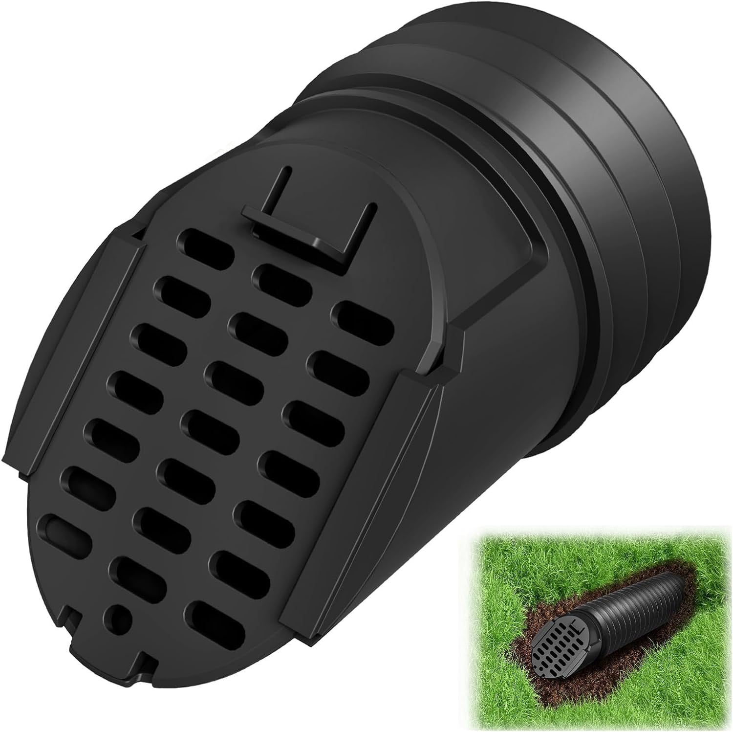 1 Pack Downspout Rodent Guard, Twist In Insert for 4" Round Rain Gutter ...
