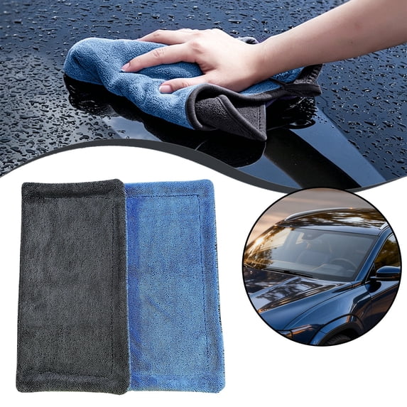 1 Pack Dual-Sided Microfiber Cleaning Cloth, Super Absorbent and Lint ...