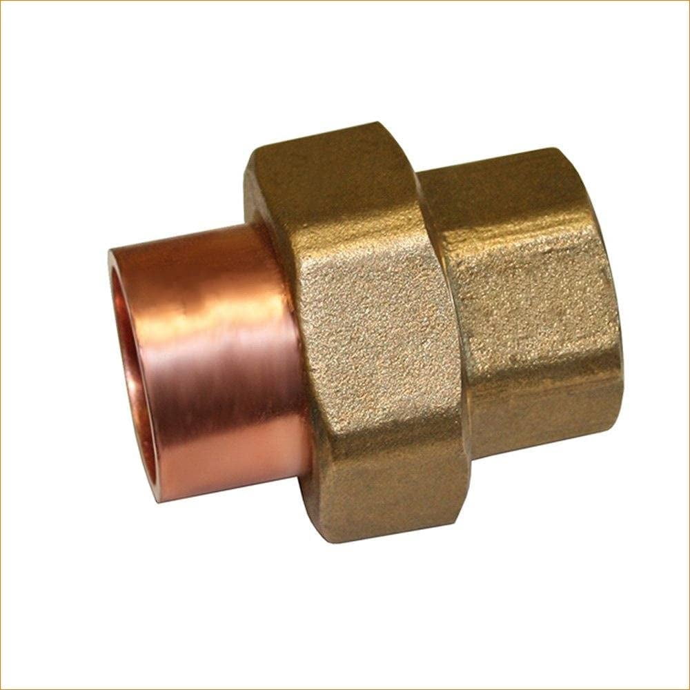 (1-Pack) EZ-FLUID Plumbing 2-1/2" C X C Copper Union, Copper Union ...