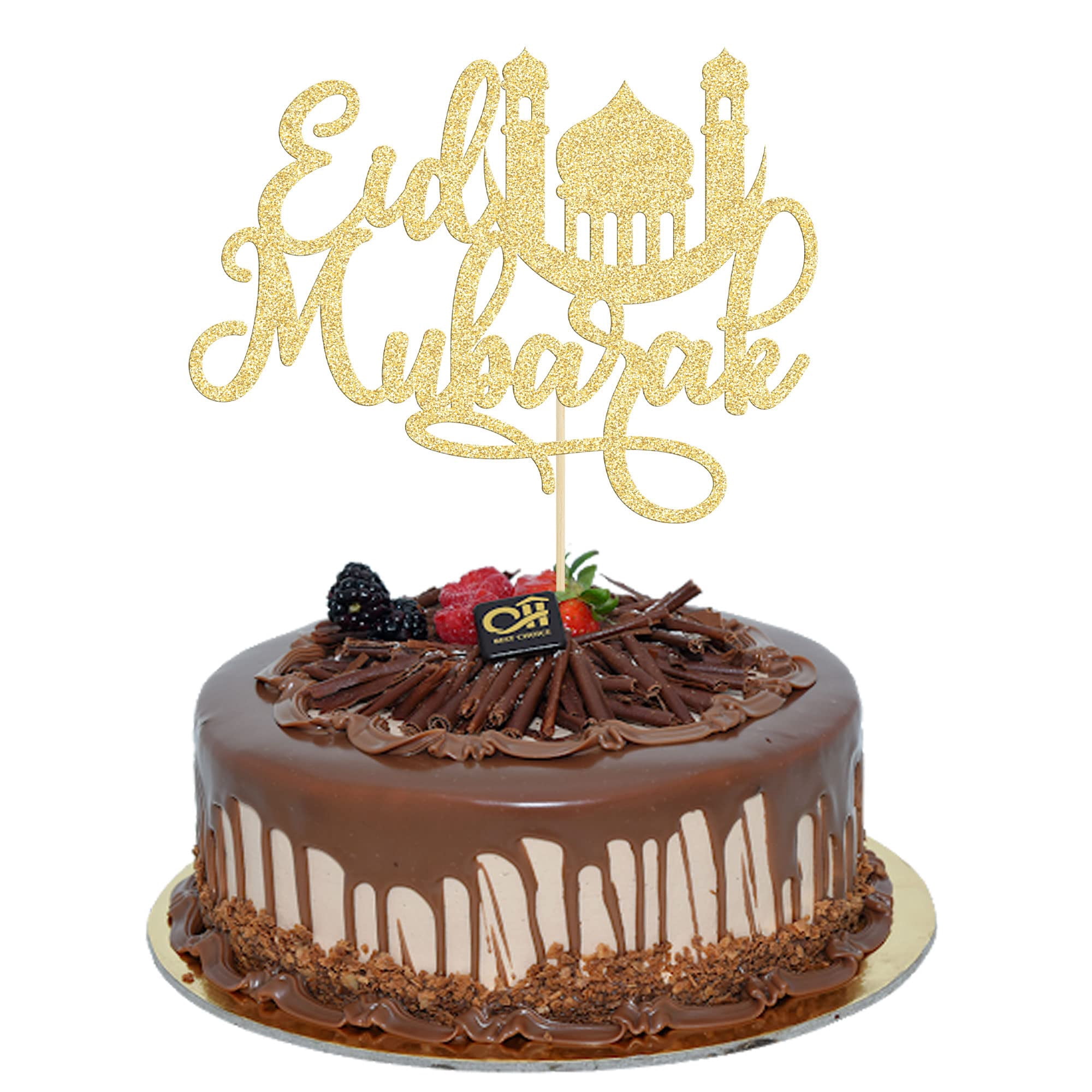 1 Pack Eid Mubarak Cake Topper COC1Gold Glitter Moon Star Hajj Eid Cake ...