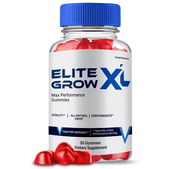 Gold Nutra Elite Grow XL Gummies for Men, Apple Cider Vinegar, Vitamin ...