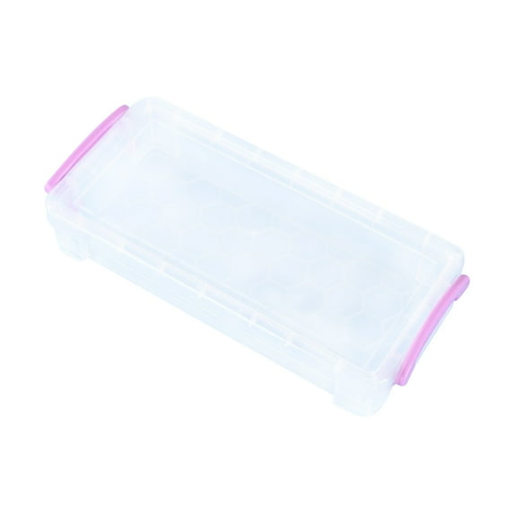 1 Pack Extra Large Plastic Pencil Box Stackable Translucent Clear ...