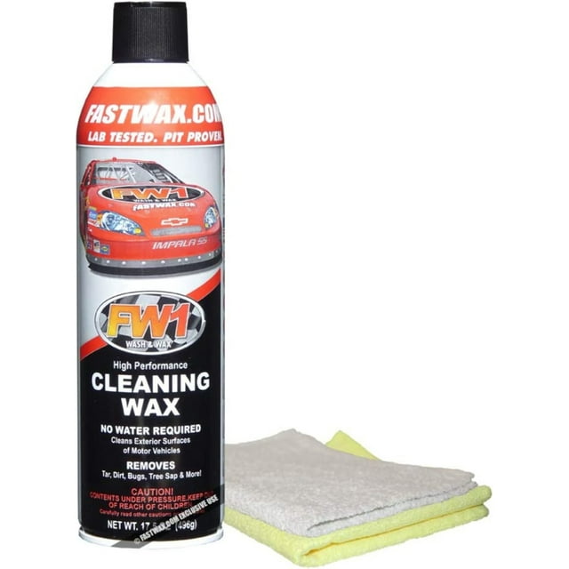 FW1 Lab Tested Cleaning Wax with Carnauba, No Water Required, Includes ...