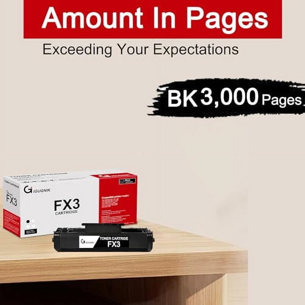 1 Pack FX3 1557A002BA Black Toner Cartridge Compatible FX3 Replacement for Canon FX3 for Canon ...