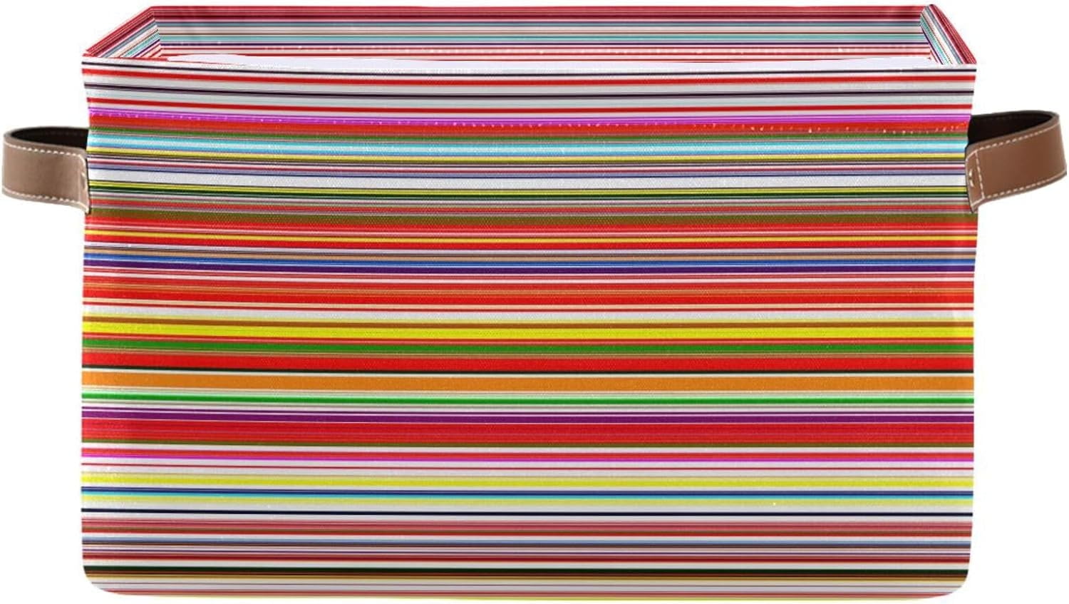 1 Pack Fabric Storage Basket Mexican Serape Stripes Closet Storage Bins ...