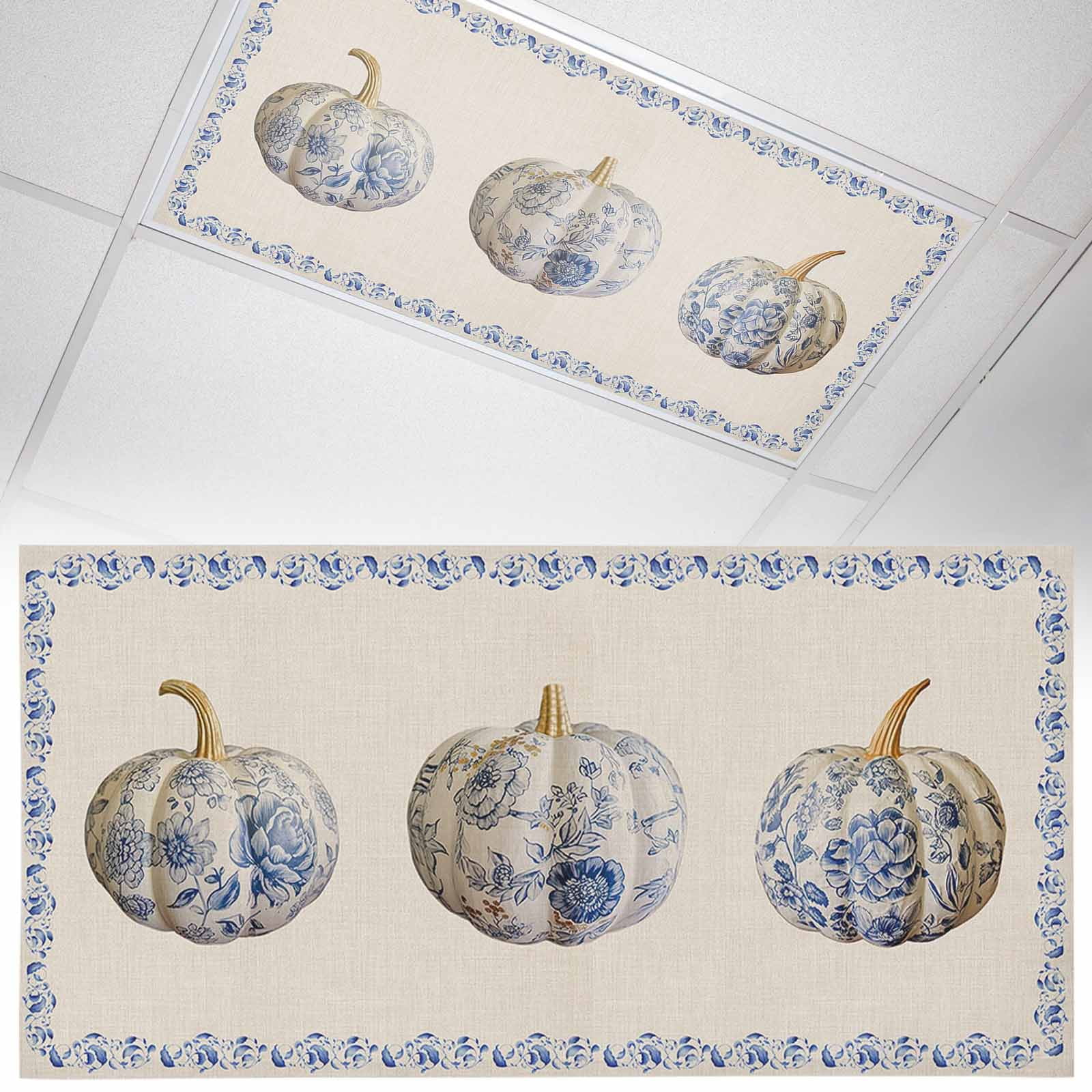 1 Pack Fall Thanksgiving Fluorescent Light Covers for Ceiling Lights ...